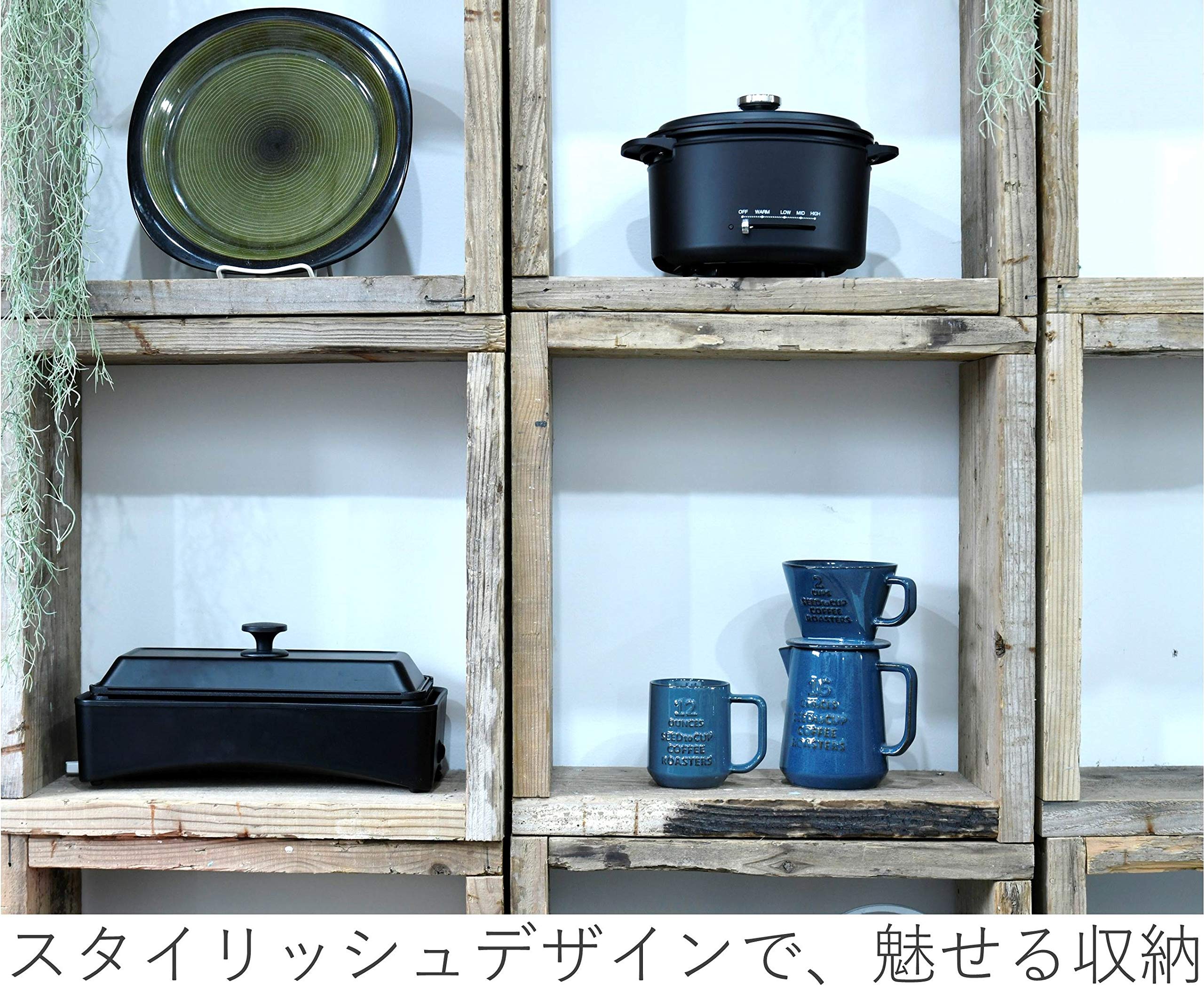 YAMAZEN"2Way Slim Takoyaki Plate" YOF-W120B (BLACK)【Japan Domestic Genuine Products】【Ships from Japan】