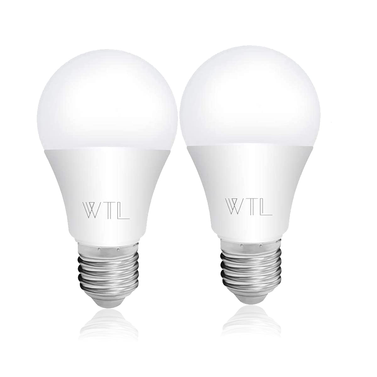 WTL A19 3 Way Bulb, 50/75/100W Equivalent (6W/10W/15W), 500/1200/1600LM, 3000K Warm White (2 Pack)