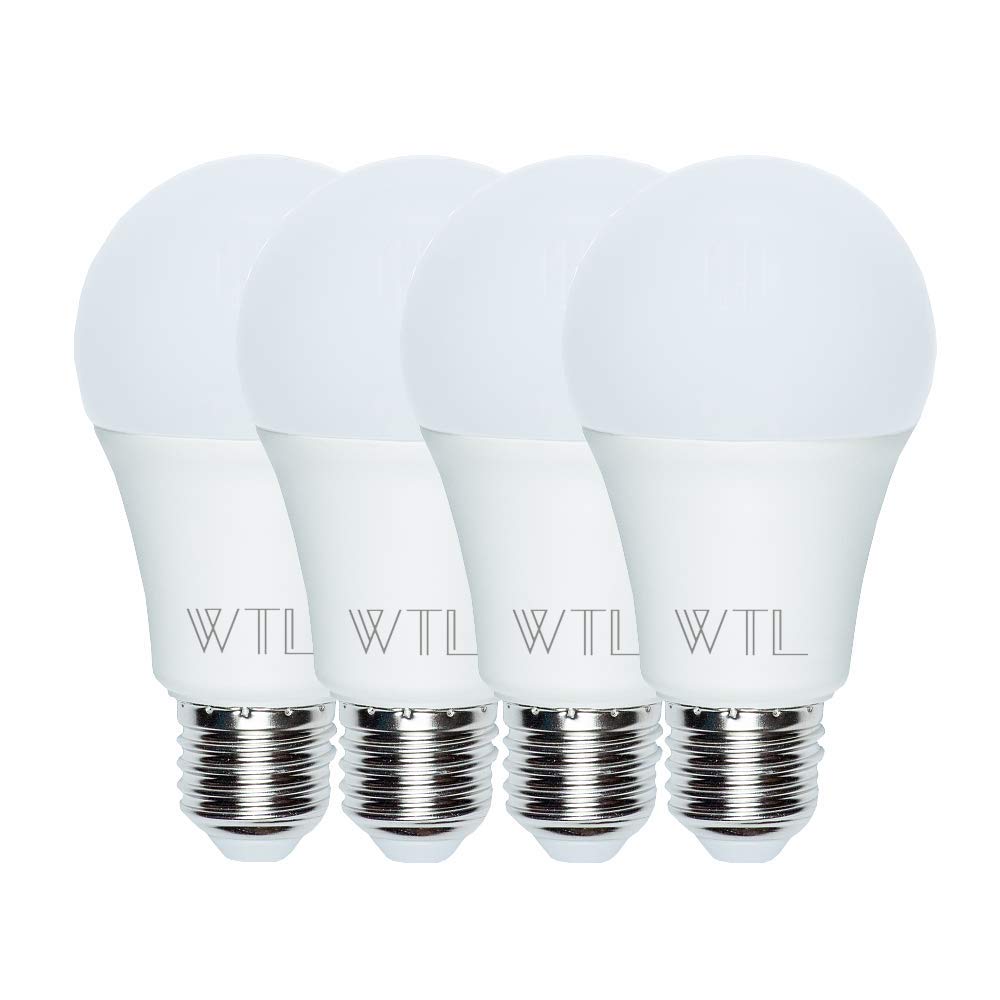 WTL LED Light Bulbs, 4 Pack A21 150-200W Equivalent(20W) Light Bulb, 2200LM High Lumens, 5000K Daylight White Non-dimmable E26 Medium Base LED Bulb for Living Room