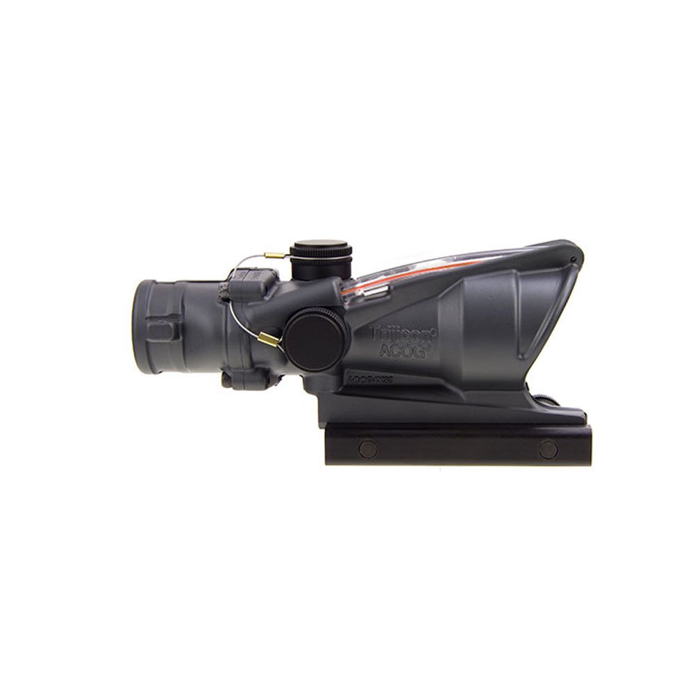 Trijicon ACOG TA31-C-100370 Dual Illuminated Red Crosshair .223 BAC Reticle with Flattop Mount, 4X 32mm, Sniper Grey