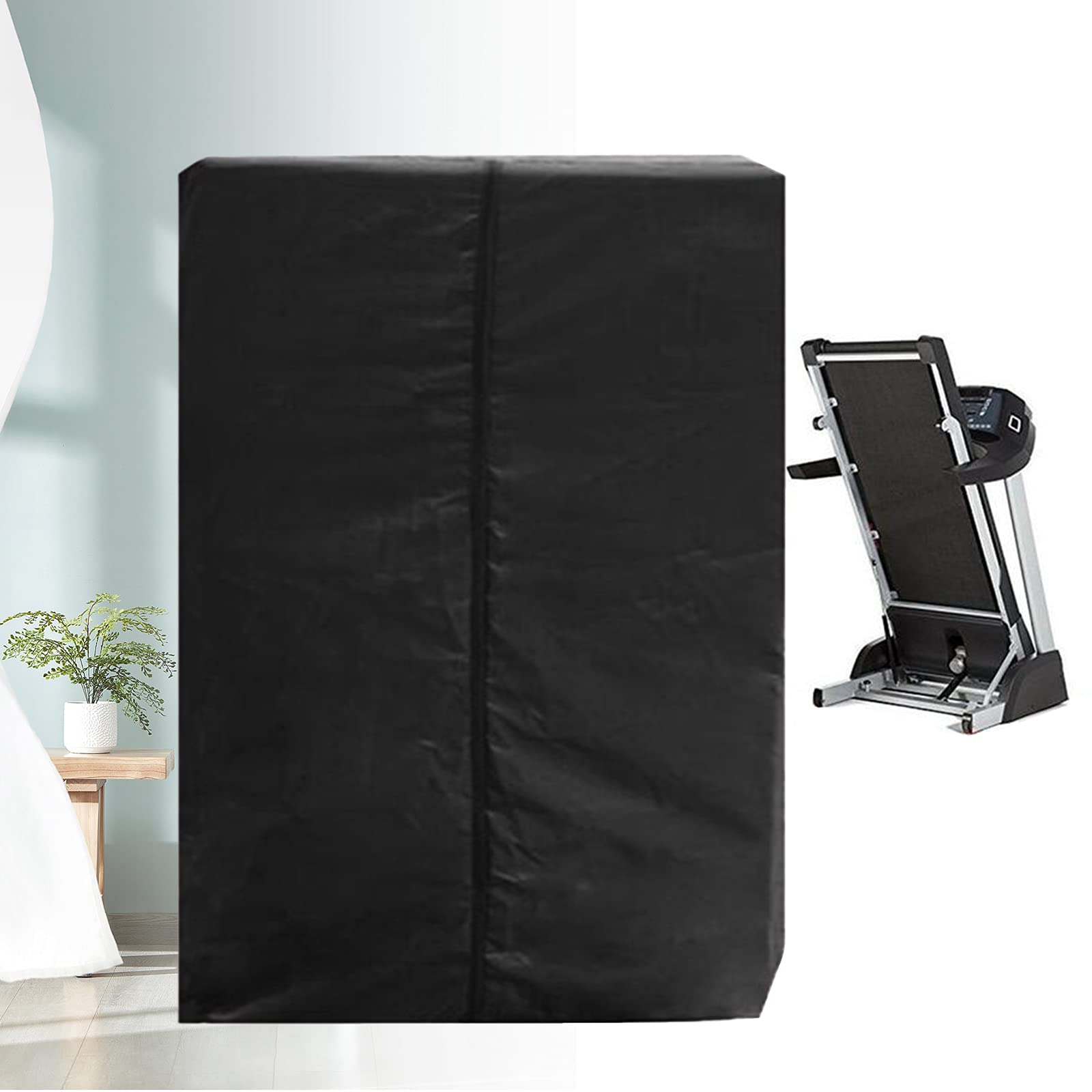 YIYIBYUS Folding Treadmill Protector Cover, Waterproof Outdoor -Oxford Cloth Cover for for Elliptical Machine and Exercise Bikes Running Machine,Home or Outside,37.4× 29.5× 62.99 in