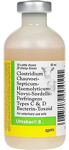Zoetis 2644387C Ultrabac 8 way-10 dose