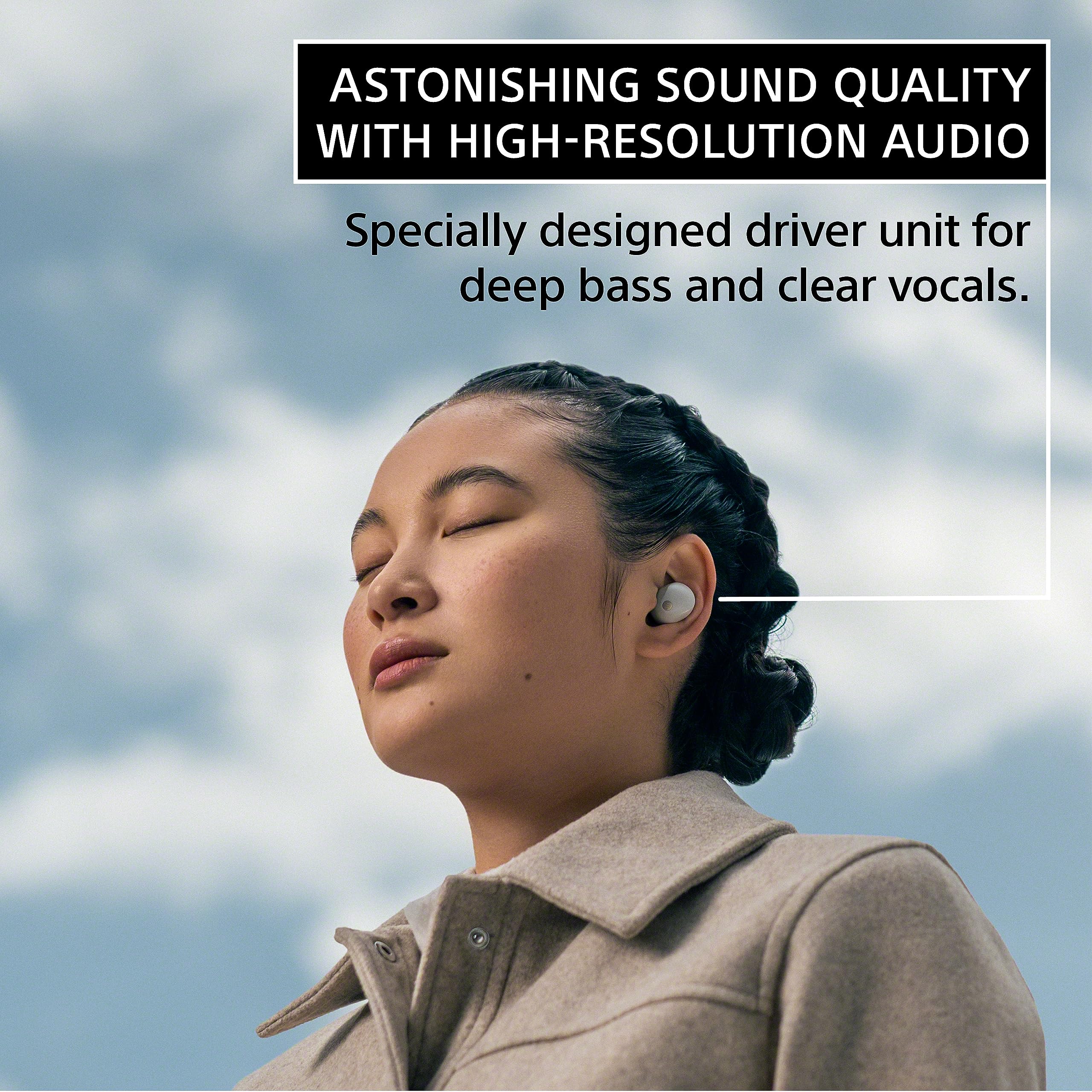 Sony WF-1000XM5-SILVER Wireless Noise Canceling High-Res Earbuds with an Additional 2 Year Coverage (2023)(USED)