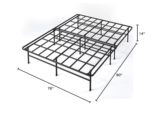 ZINUS SmartBase Super Heavy Duty Mattress Foundation with 4400lbs Weight Capacity / 14 Inch Metal Platform Bed Frame / No Box Spring Needed / Sturdy Steel Frame / Underbed Storage, King