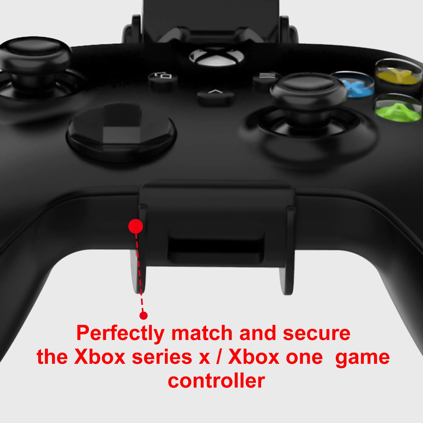 NBCP Xbox Series X Controller Phone Mount,foldable Phone holder for Xbox Series S|X/Xbox one Wireless Controllers cellphone clip ajustable(Clip Only)