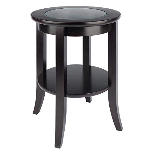 Winsome Genoa Occasional Table, Dark Espresso & Wood Genoa Occasional Table, Espresso