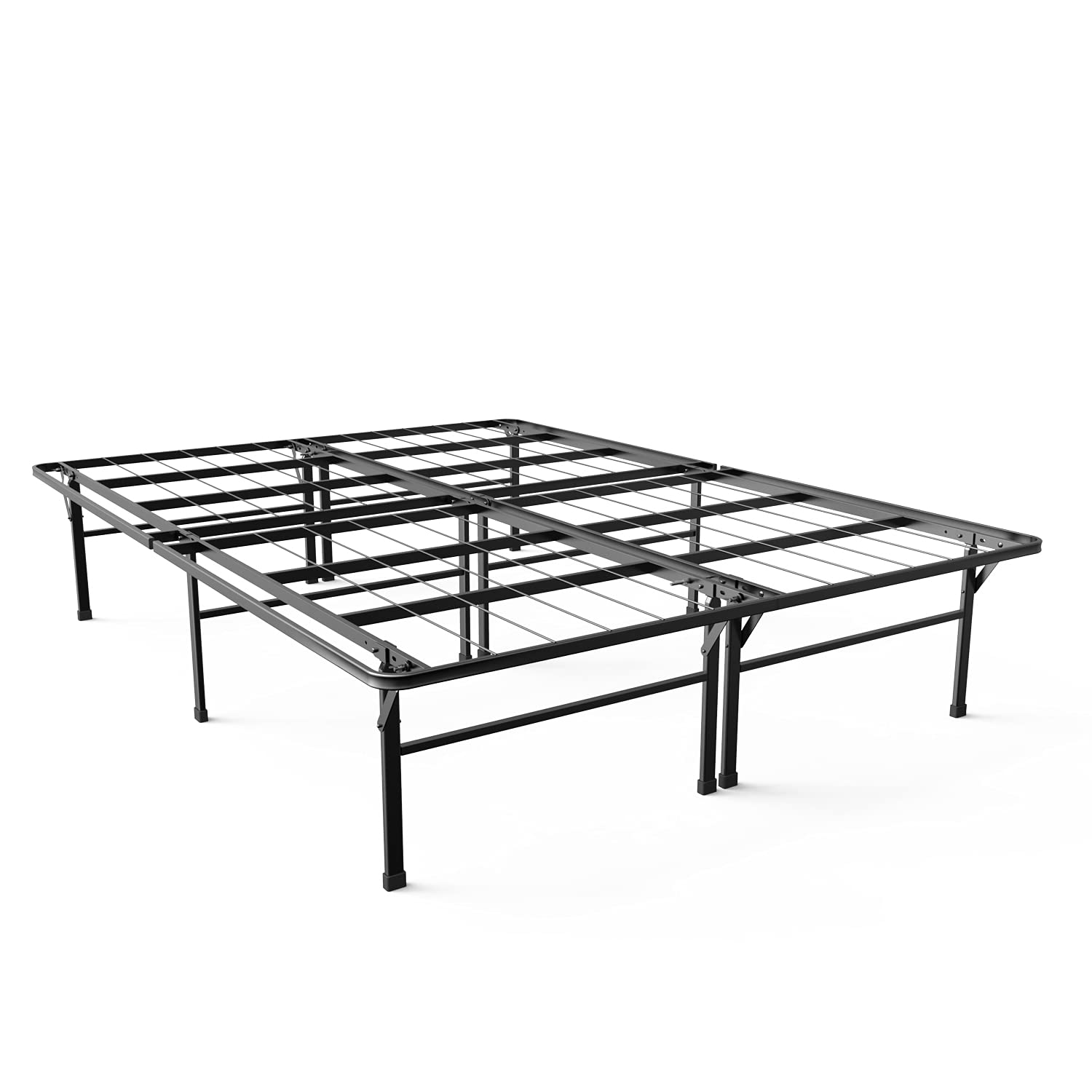Zinus SmartBase Heavy Duty Mattress Foundation / 16 Inch Metal Platform Bed Frame & 16 Inch SmartBase Headboard or Footboard Brackets, Set of 2