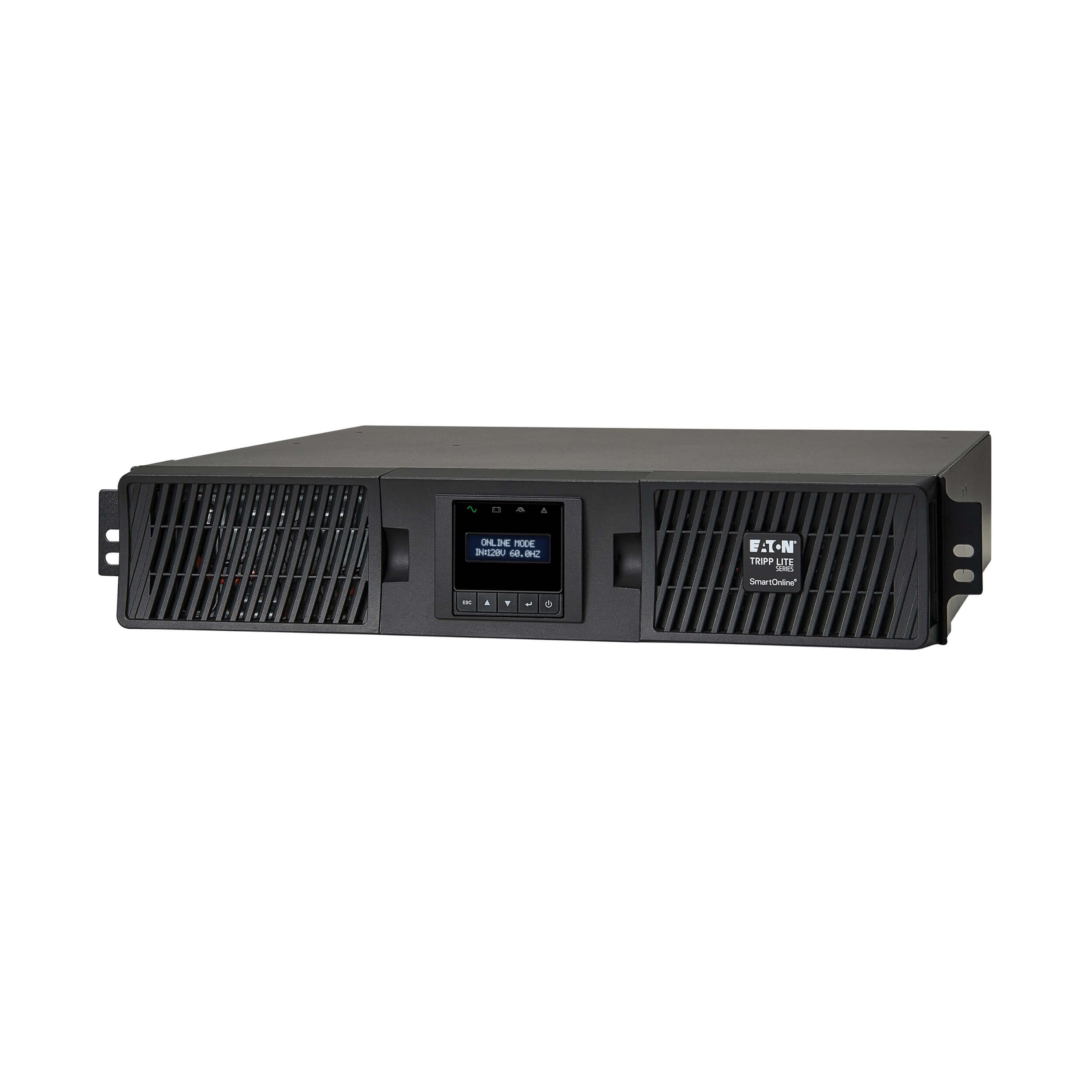 Tripp Lite 1500VA Smart Online UPS, 1200W Double-Conversion, 2U Rack/Tower, Extended Run, Network Card Options, USB, DB9 Serial (SU1500RTXL2UA)