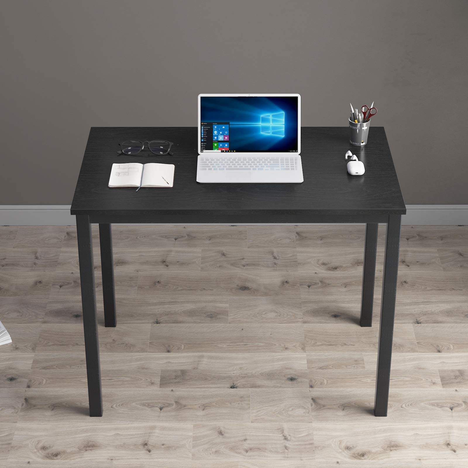 SogesPower 63 inches Computer Desk Study Table PC Laptop Office Desk Workstation for Home Office, Black