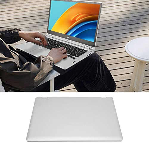 VINGVO Laptop Computer, 100β240V Fingerprint Reader IPS Touch Screen 360 Degrees Convertible 13.3 Inch Laptop for Study (16+1TB US Plug)