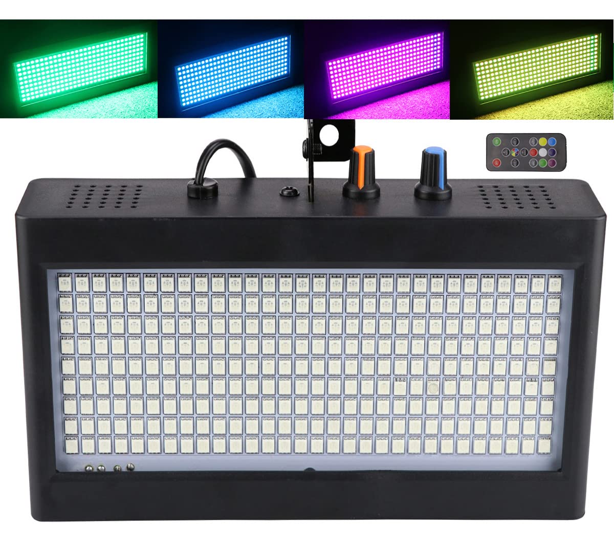 Strobe Lights Mini, Latta Alvor Stage Light for Parties 270 LED DJ Lighting KTV Flashing 7 Colors Strobe Lights Romote control (color light)