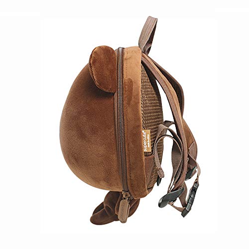 Supercute Bear Backpack with Harness and Teather - Brown