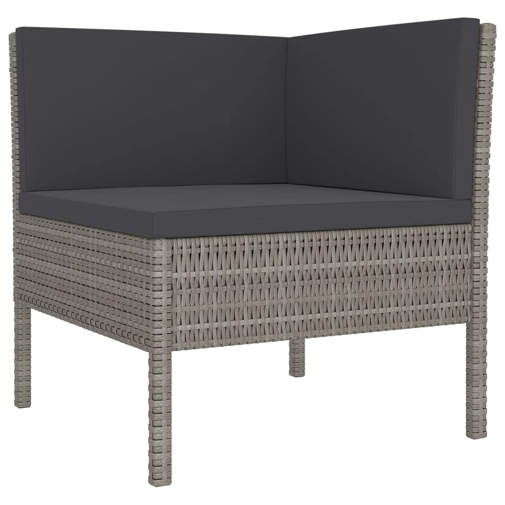 WEHUOSIF 13 Piece Patio Lounge Set with Cushions Poly Rattan,Garden Lounge Set,Combination Sofa,Pool Sofa Set,Conversation Sofa,Party Furniture,for Homes,Offices,Living Room,Cafes,Gray