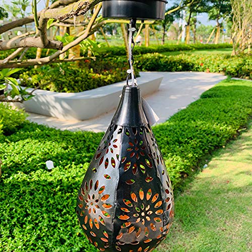 Solar Lantern Light Outdoor Waterproof Outdoor Lantern Hanging Light for Indoor Outdoor Home Garden Patio Backyard Decor