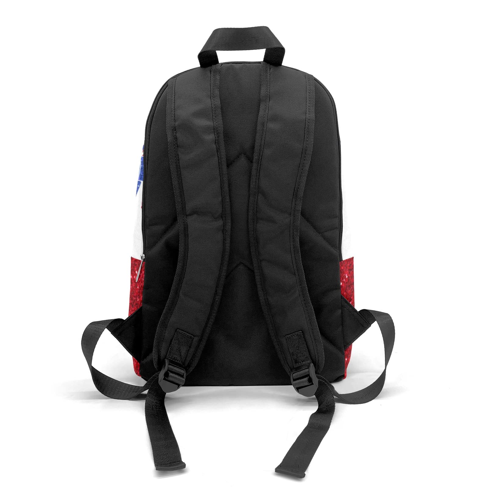 Yeshop Cheerleader Blue Red Personalized Backpack for Teen Boys Girls,Custom Travel Backpack Bookbag Casual Bag Name Gift