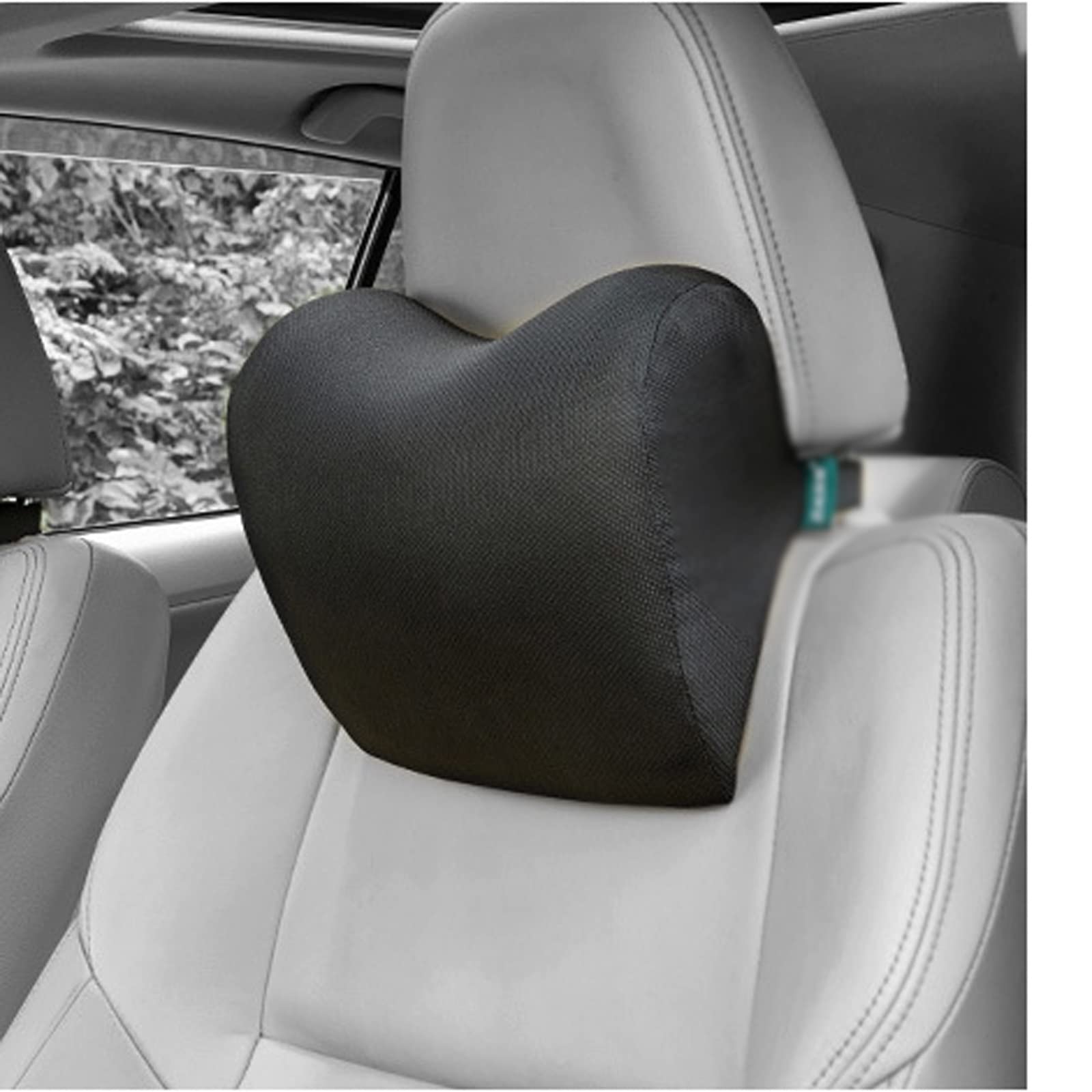 ZIFARM Bed Pillows, Car Headrest Neck Pillow for seat Chair in auto Memory Foam Cushion Fabric Cover Soft Head Rest Travel Support