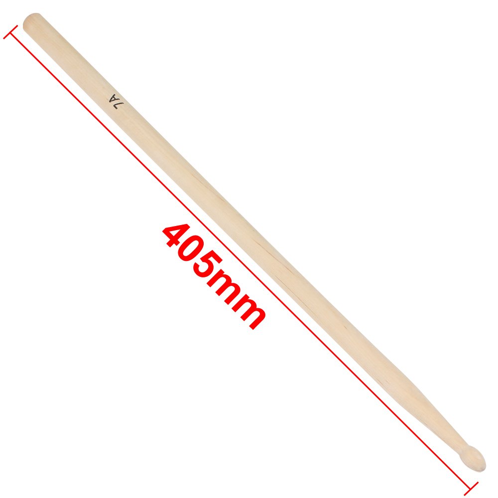 YiPaiSi Drum Sticks 7A Drumstick, Classic Drum Sticks Maple Drumsticks, Maple Wood Drumsticks, Wood Tip Drumstick for Students and Adults