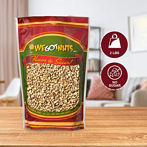We Got Nuts - Raw Whole & Natural Pine Nuts 2 Lbs (32oz)โ Premium Quality Fresh Kosher Pine Nuts - Natural & Healthy Snack โ Great For Cooking, Pesto, Salads & More