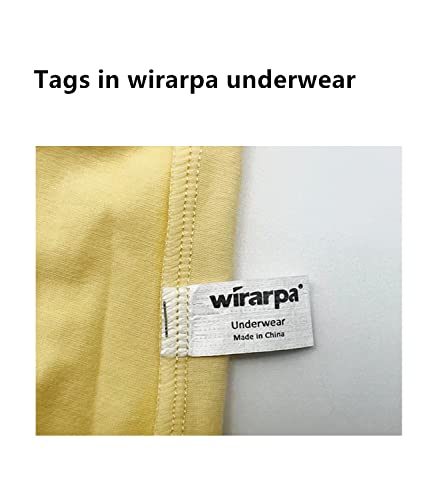wirarpa Women's Cotton Underwear High Waist Stretch Briefs Soft Underpants Breathable Panties 4 Pack Large