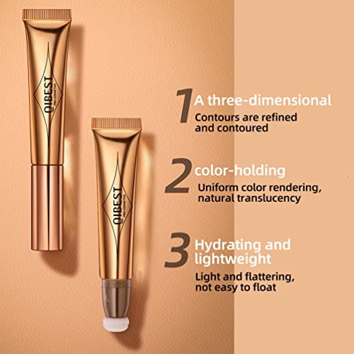 Yeweian 3PCS Liquid Contour Beauty Wand, Liquid Blush Highlighter Makeup Stick with Applicator, Cream Bronzer Stick Natural Matte Finish, Lightweight Blendable Cream Contour Highlighter Blush Wand