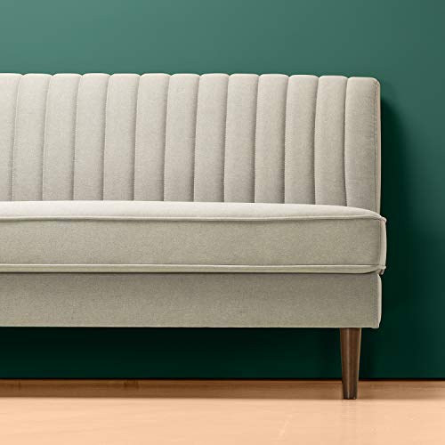 Zinus Jocelyn Contemporary Loveseat Sofa / Settee / Armless Design / Easy, Tool-Free Assembly