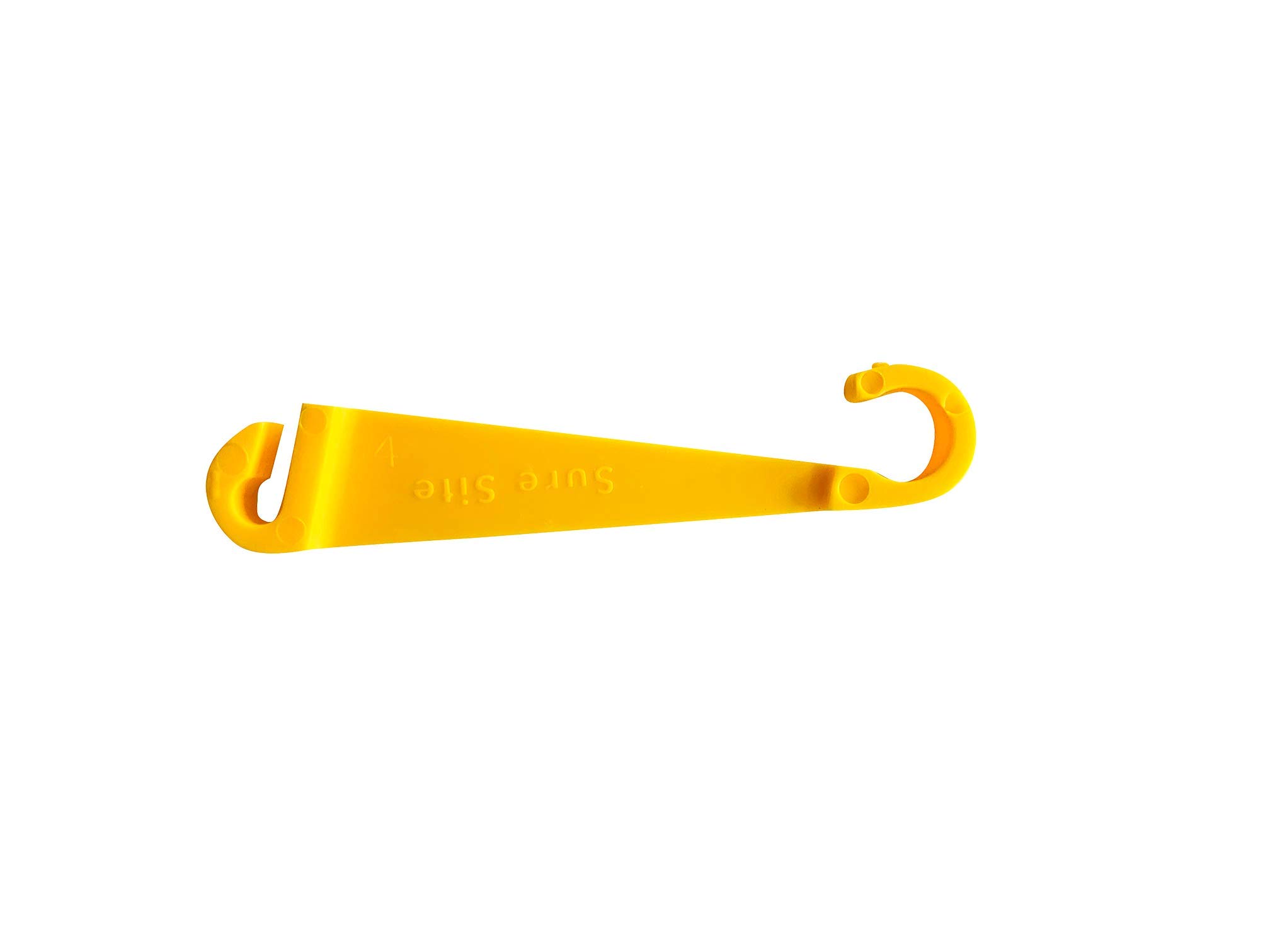 Sure SITE Clay Pigeon Target Hangers 50-Pack. Small, Lightweight, Reusable with Hooks on Each End. Attach to Fence, Line. Orange for Excellent Visibility. Holds Clay Targets, Water Balloons, Cans