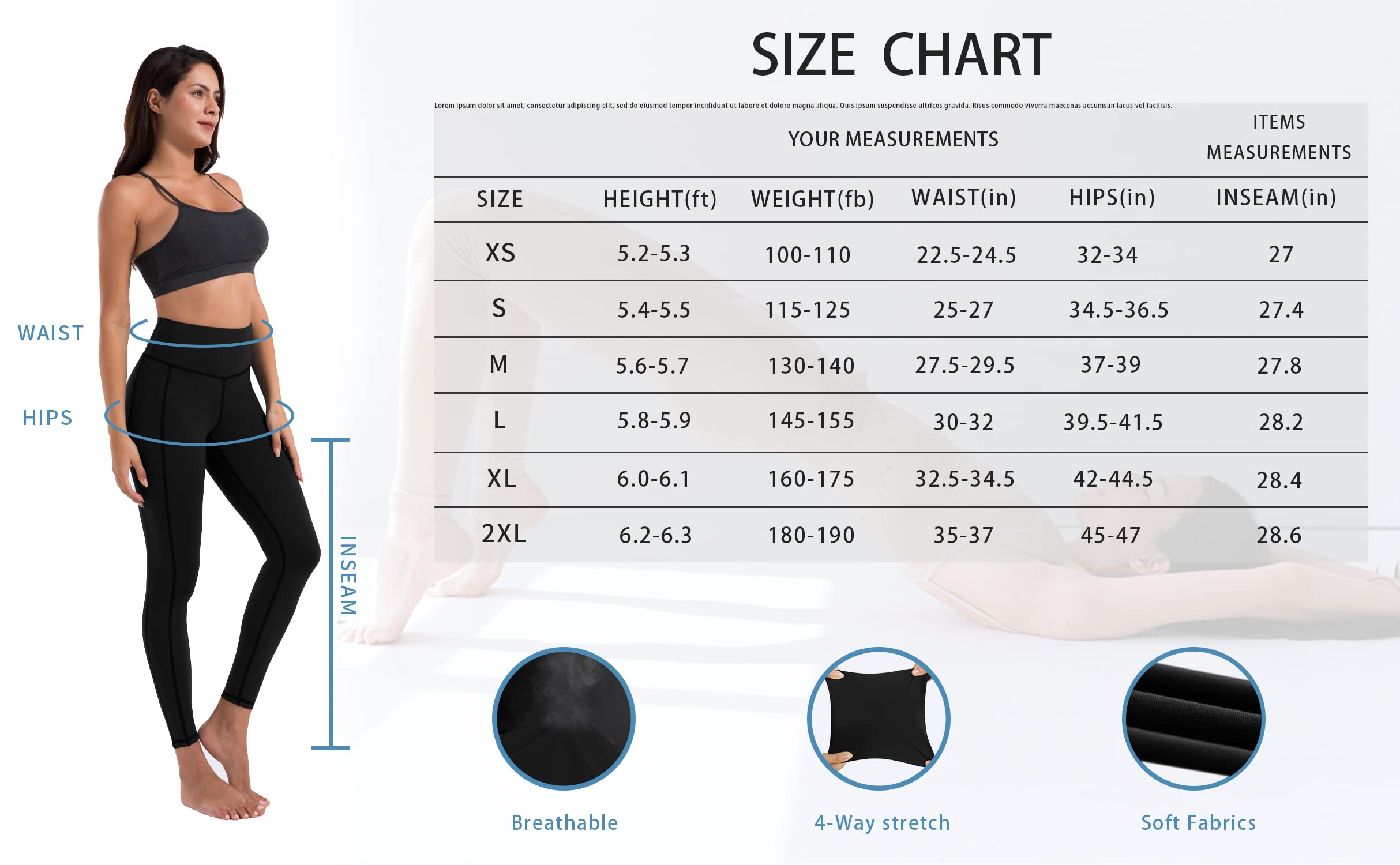 VOEONS Yoga Pants for Women Workout Leggings with Pockets High Waisted Tummy Control Athletic Compression Leggings Army Green,S