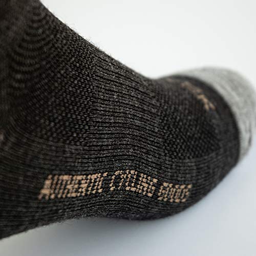 Snēk Cycling Merino Pedal Faster Sock - Heather/Charcoal Grey Medium (US Men's 7-9/US Women's 9-12)