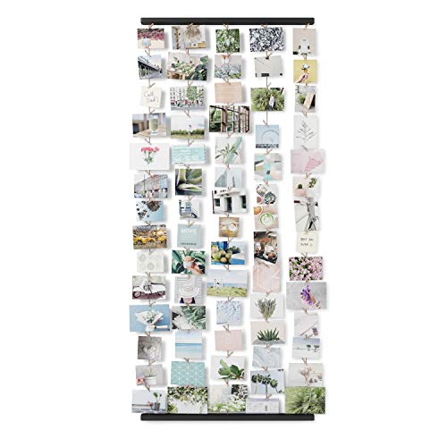 Umbra Hangit Picture Frame and Wall Decor Set for Photos, 26" x 60", Black, 80
