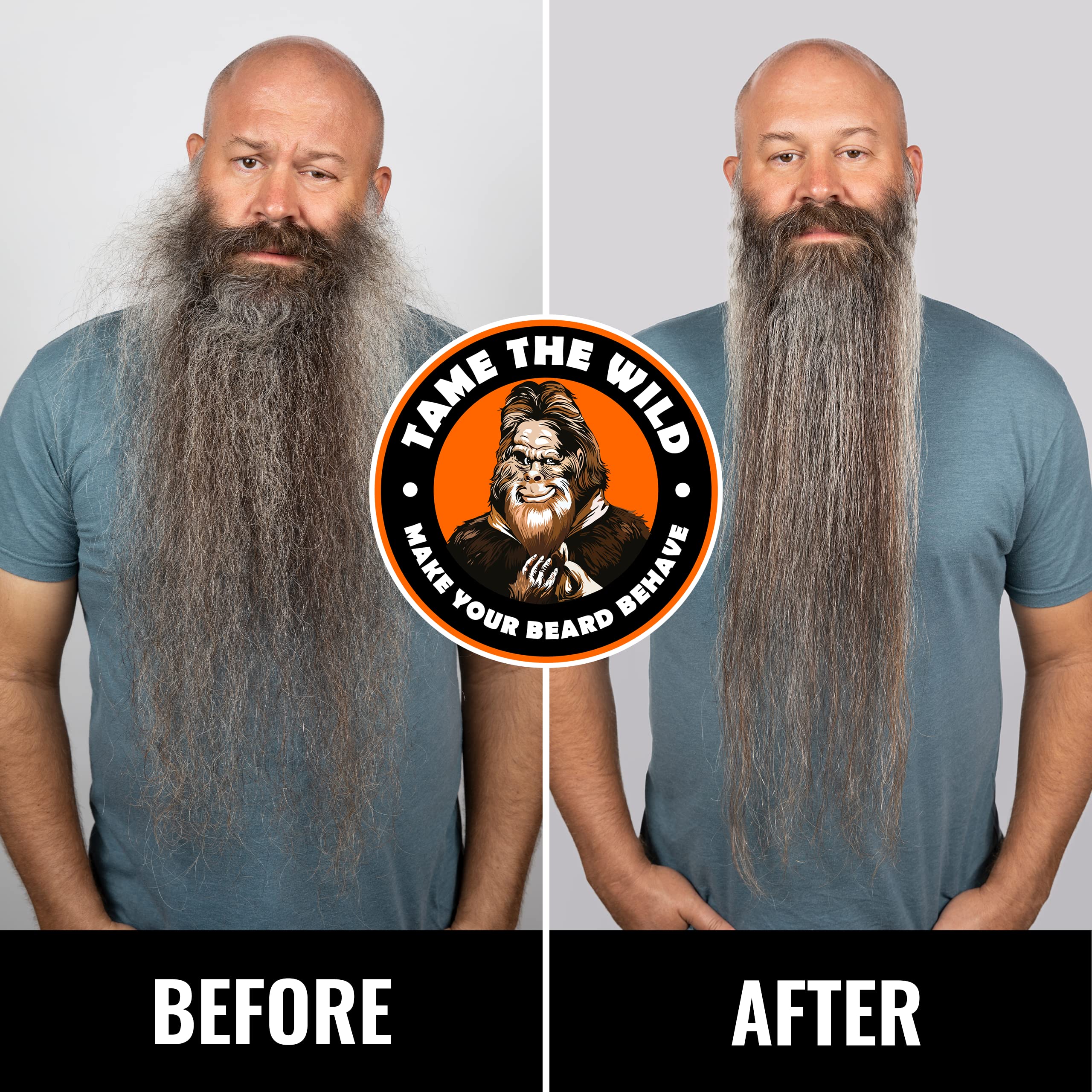 Tame The Wild Pro Beard Straightener for Men Kit - Beard Grooming Kit - Includes Portable Heated Beard Brush, Beard Soap, Pearwood Comb, & Storage Case