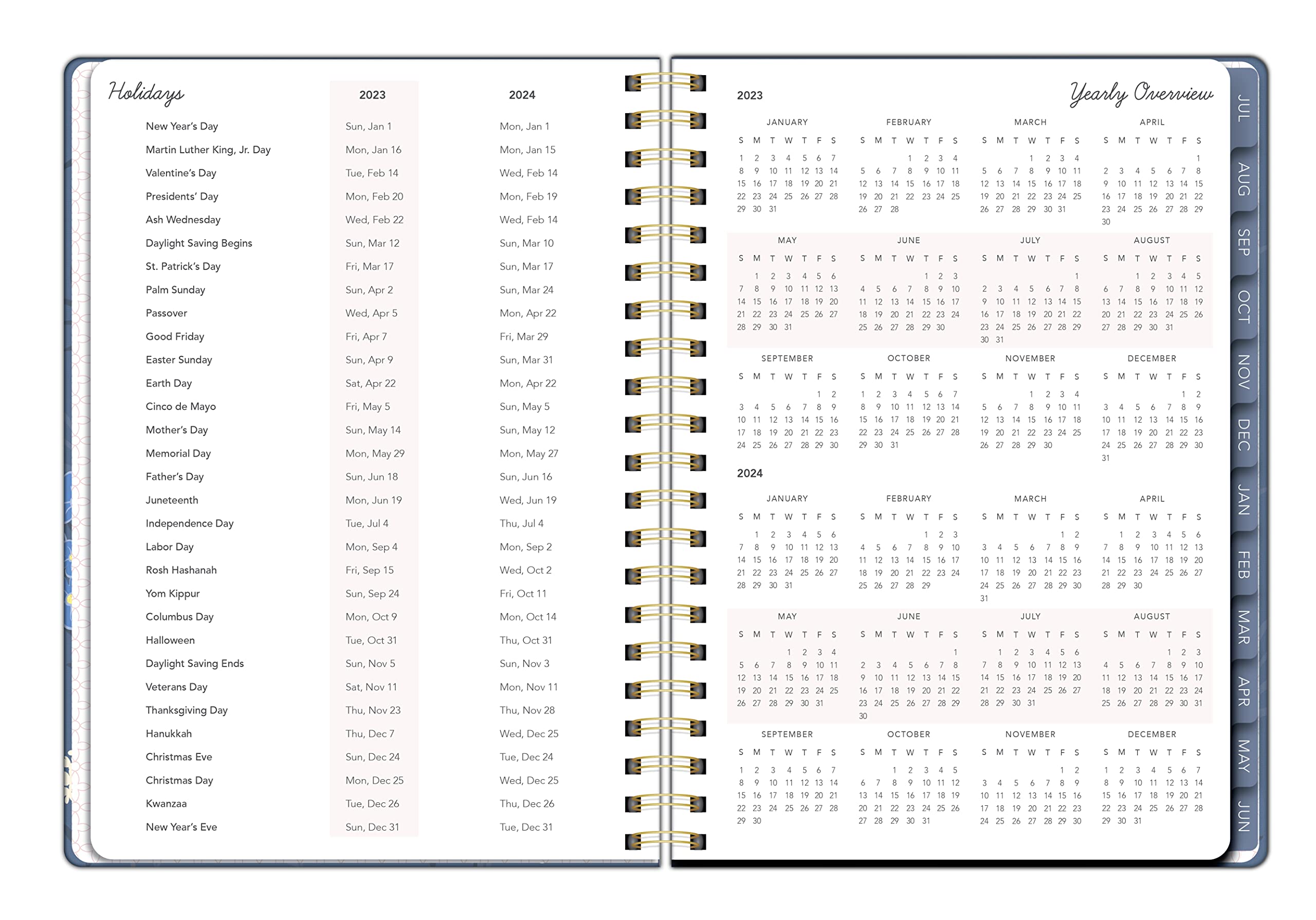 Southworth Academic Planner (July 2023-June 2024), 8.5" x 11", Whimsical Field, Premium 28#/105 gsm Paper, Twin Wire (92041)