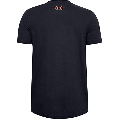 Under Armour B Il Graphic T Billboard, Black (001)/Panic Orange, Youth X-Small