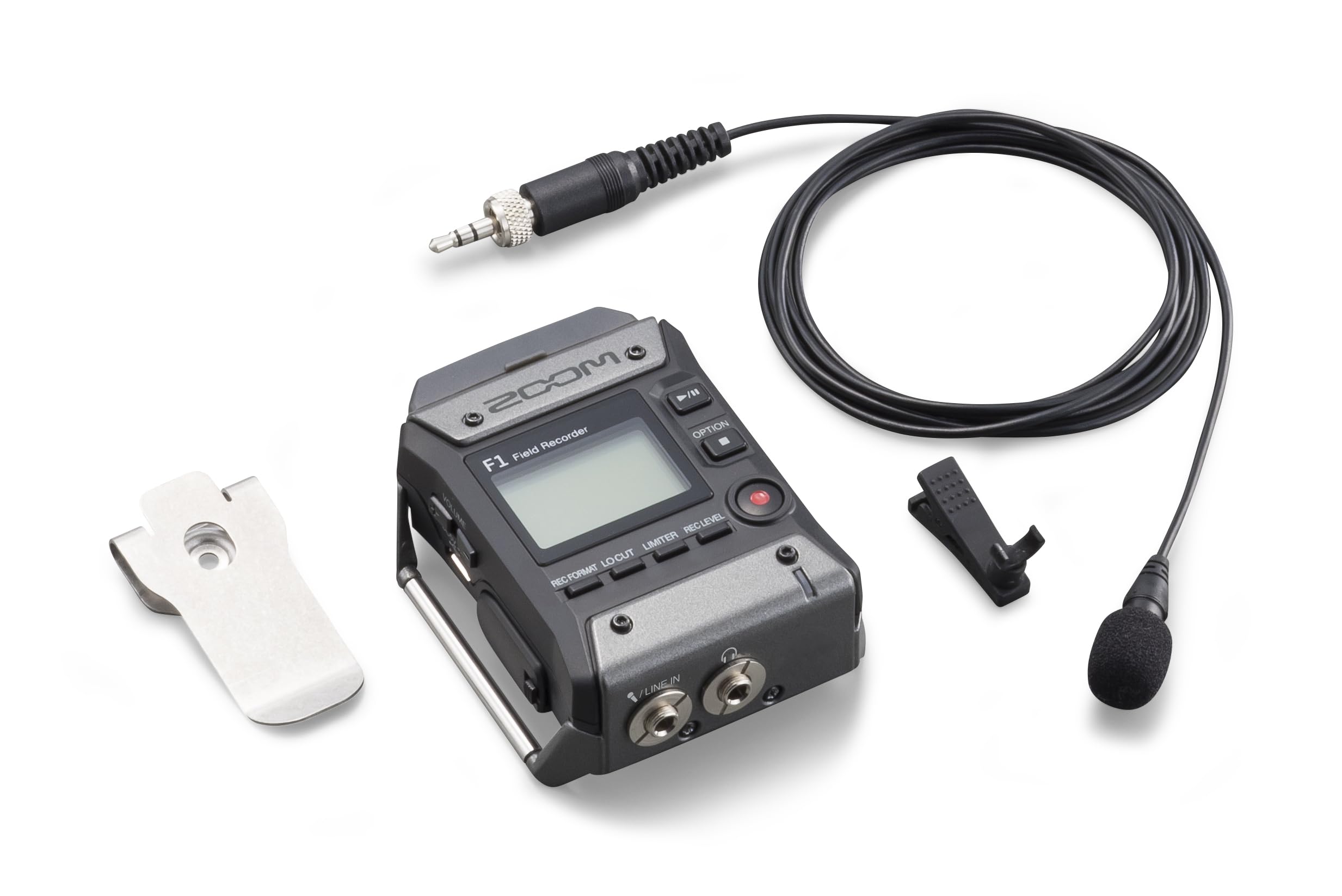Zoom F1-LP Lavalier Body-Pack Recorder, Audio for Video Recorder, Records to SD Card, Battery Powered, Includes Lavalier Microphone