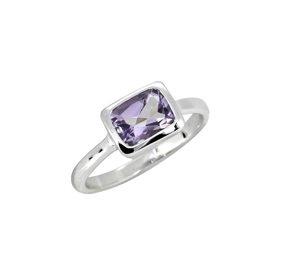 YoTreasure 1.74 Cts. Amethyst Solid 925 Sterling Silver Ring