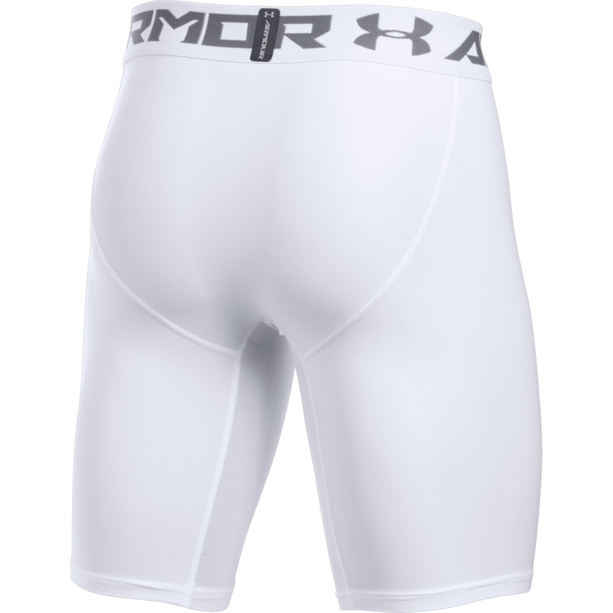 Under Armour Men's HeatGear® Armour Long Compression Shorts SM White