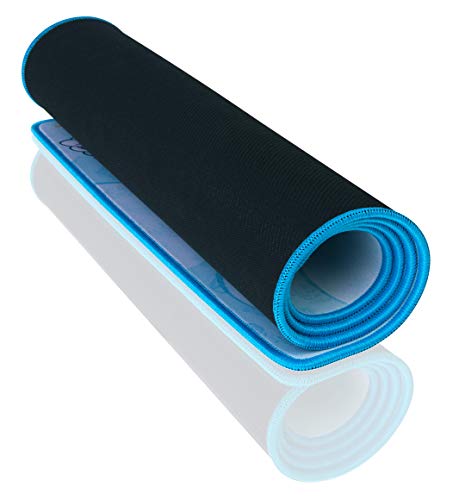 Thermaltake Tt Esports Dasher Extended Hatsune Miku Limited Edition Gaming Mouse Pad Snow Miku 2019 Edition Semi-Coarse Surface Non-Slip Rubber Base 35.43”X15.75”X0.16” MP-DSH-Blksxs-09