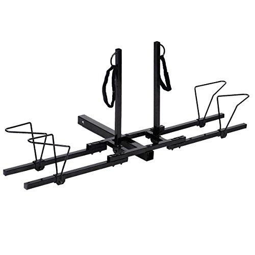 Super Buy Upright Heavy Duty 2 Bike Bicycle Hitch Mount Carrier Platform Rack Truck SUV