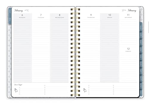 Southworth Planner (January 2023-December 2023), 8.5" x 11", Rustic Sage Oval Wreath, Premium 28#/105 gsm Paper, Large Twin Wire (91065)