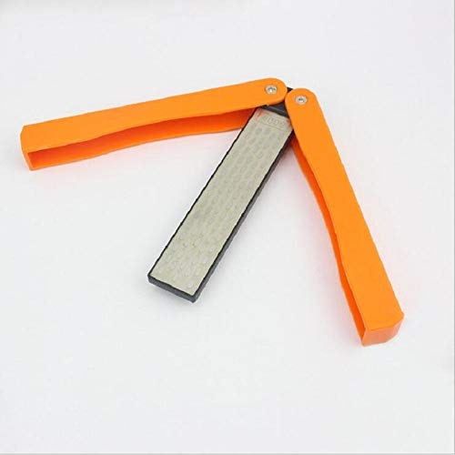 YIWMHE Double Sided Fold Portable Pocket Sharpener Diamond Knife Sharpening Stone Outdoor Kitchen Repair Tools Knife Sharp (Color : Black)