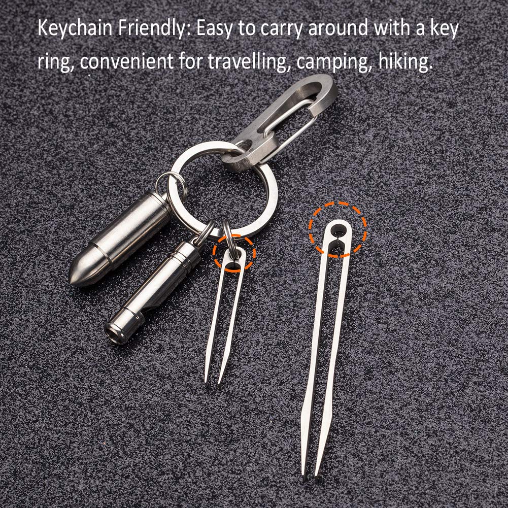 Titanium Alloy Tweezers Eyebrow Tweezers EDC Tool Food Grade Tweezers Splinter & Tick Removal Tool Lightweight Professional and Personal use(S)
