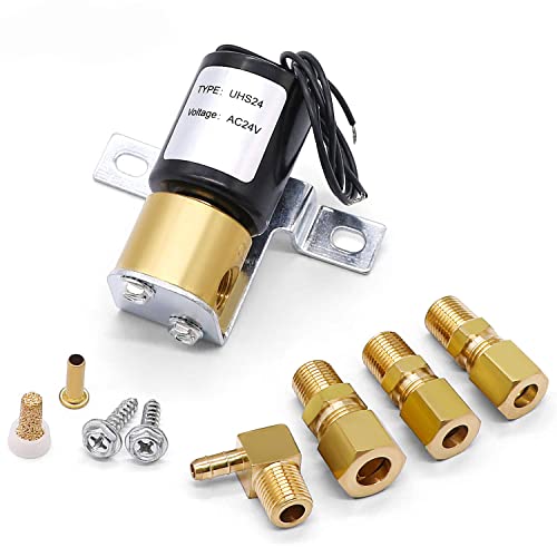UHS24 Universal Humidifier Solenoid Valve Replacement 24Volt Replace fit for Gen-eral 990-53 HE220 HE225 HE260 HE265 by Appliancemate