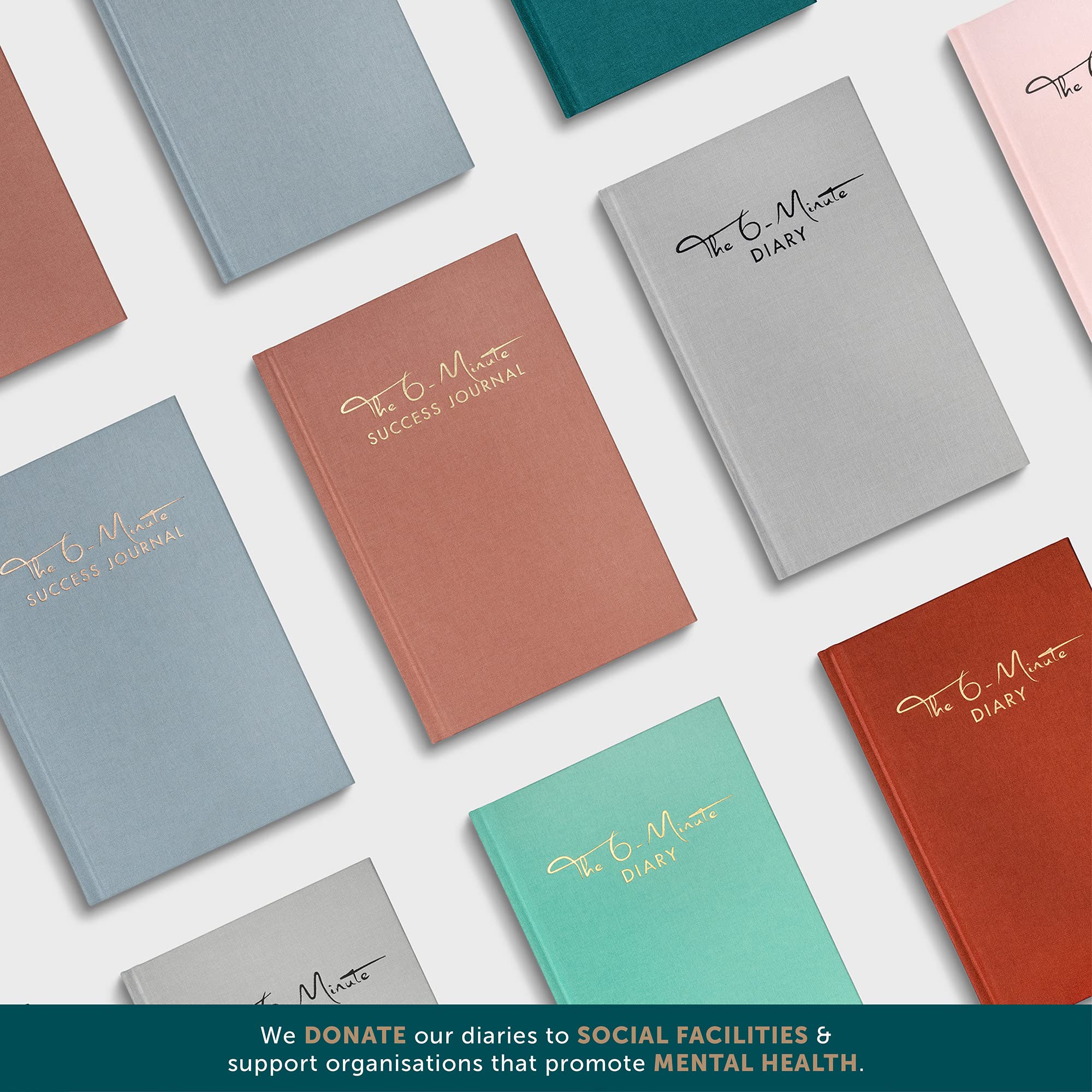The 6-Minute Diary - Gratitude Journal with prompts - 3 million users - Self Care Journal for more Happiness & Mindfulness - 5 to 6 Minutes a day - guided Daily Journal for Women and Men (pink)