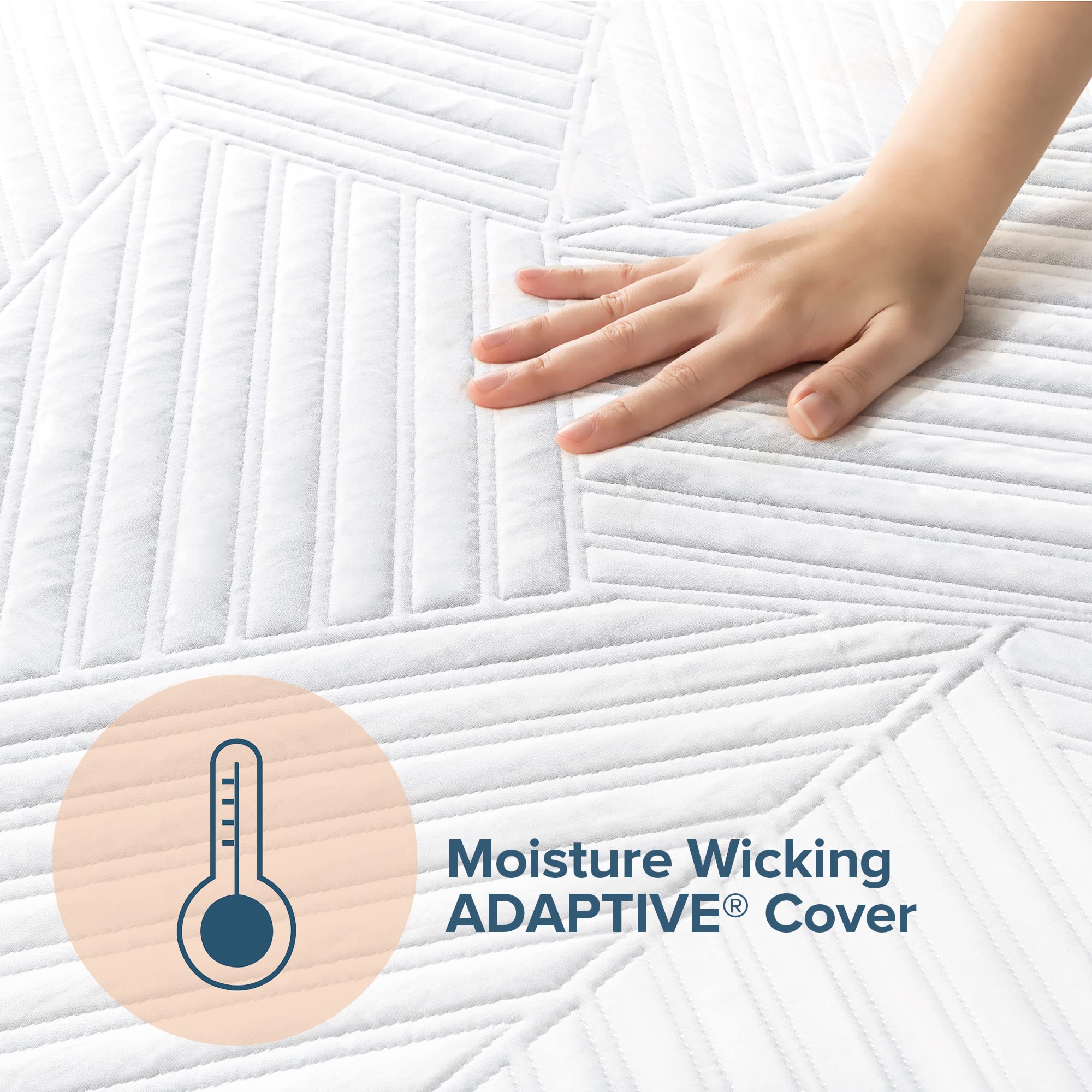 ZINUS 12 Inch Cooling Copper ADAPTIVE Pocket Spring Hybrid Mattress, Full, Moisture Wicking Cover, Cooling Foam, Pocket Innersprings for Motion Isolation, Mattress in A Box