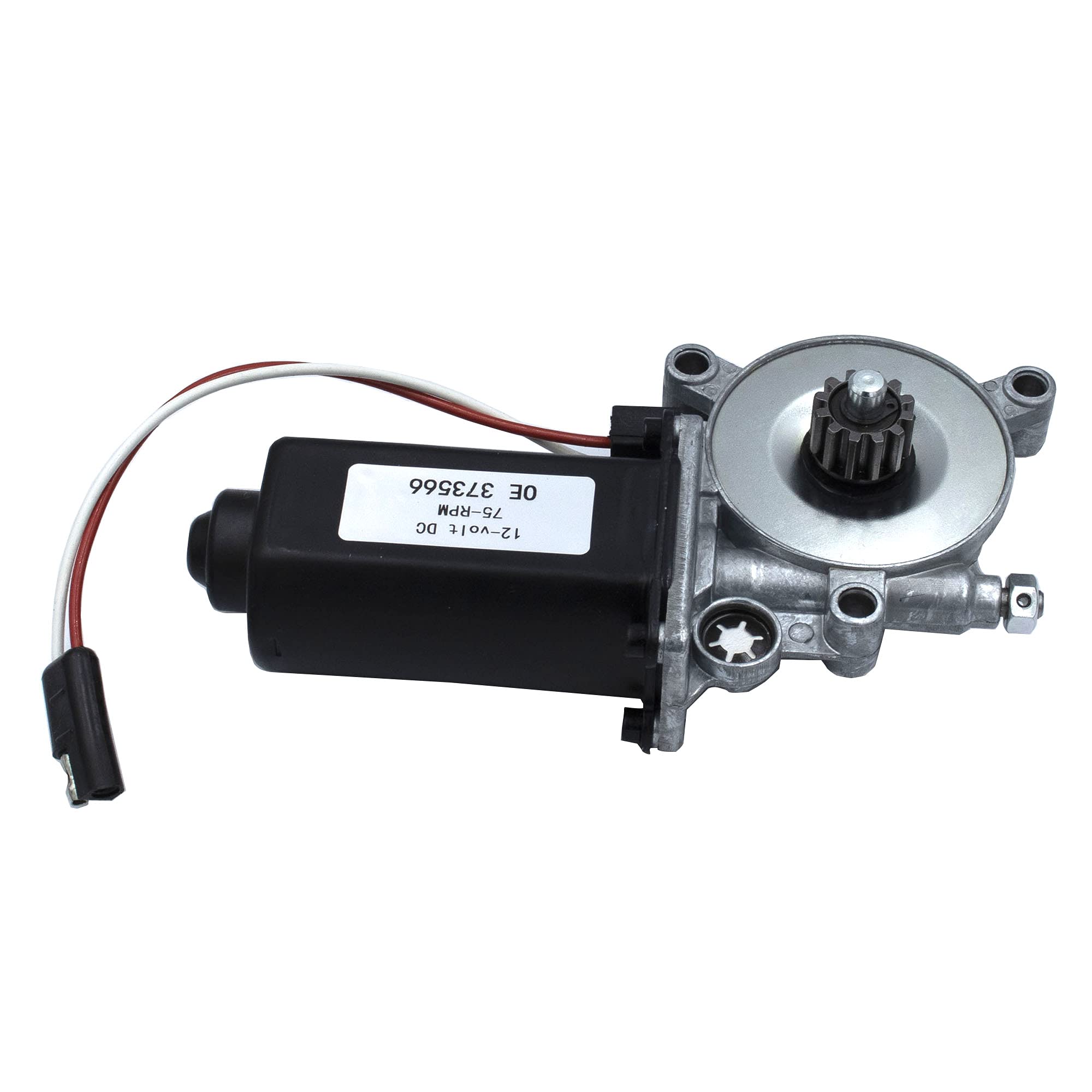 Woopeey Universal 373566 RV Power Awning Motor Replacement Compatible with Solera - Single 2-Way Connector 75-RPM and 12V