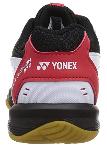 YONEX(ヨネックス) Unisex's Badminton Shoe, White/red, 8.5