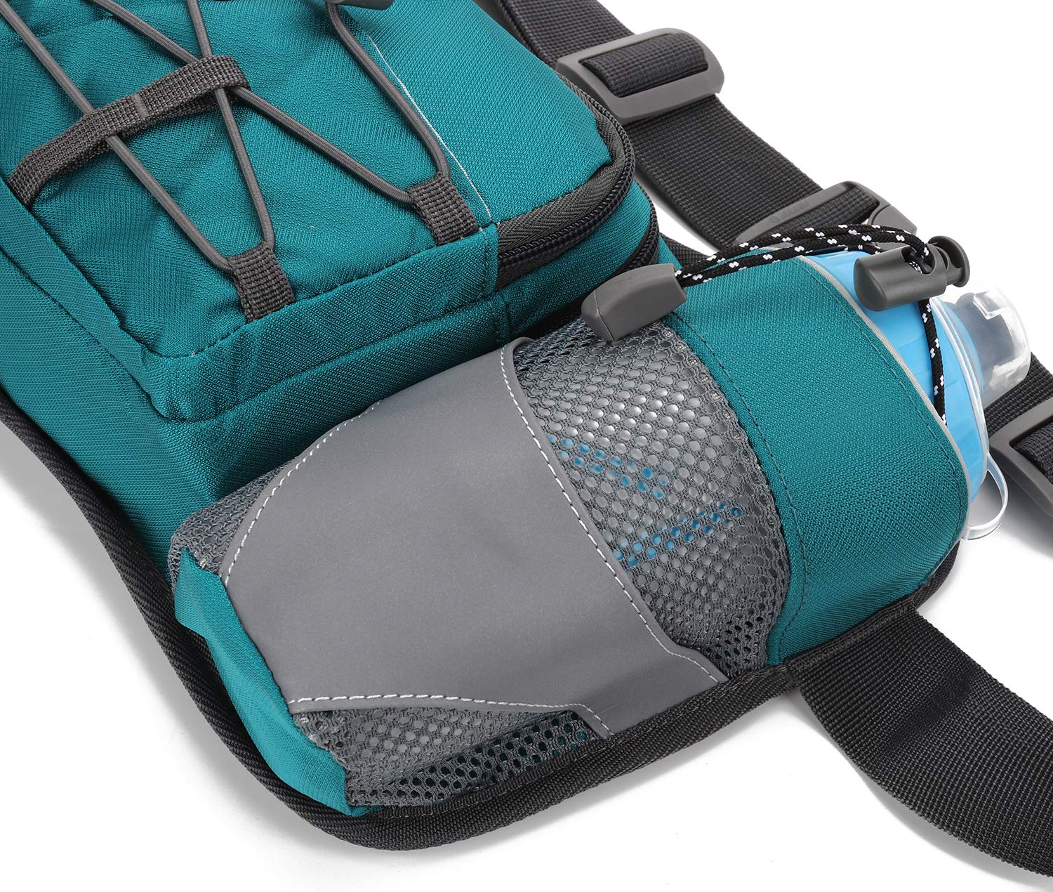 YUOTO Outdoor Fanny Pack with Water Bottle Holder for Walking Hiking Hydration Belt Waist Bag