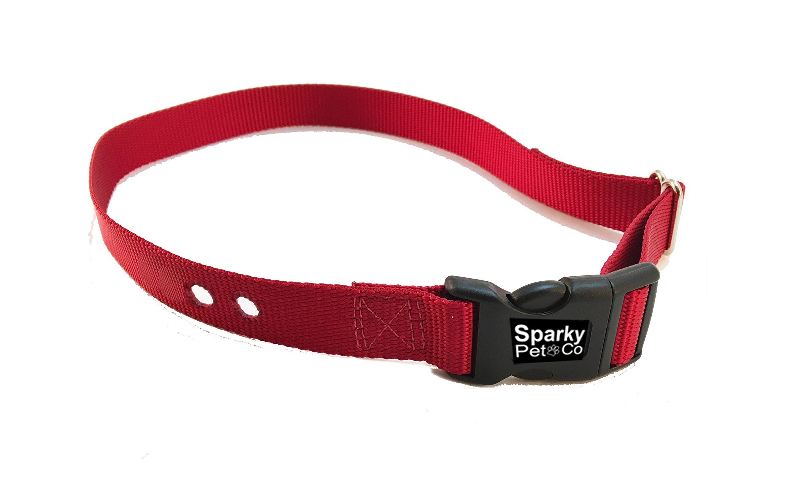 Sparky Pet Co Dog Fence Receiver Heavy Duty Replacement Strap, Red