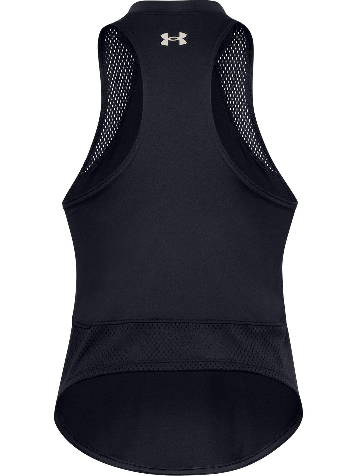 Under Armour Women's Tank Top Polyester/Elastane Blend Project Rock Perf Tank (Black, Large)