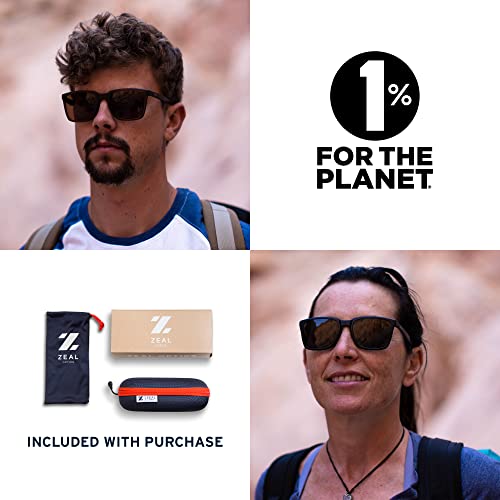 Zeal Optics Campo Square Sunglasses, Maple/Polarized Copper Lens, One Size