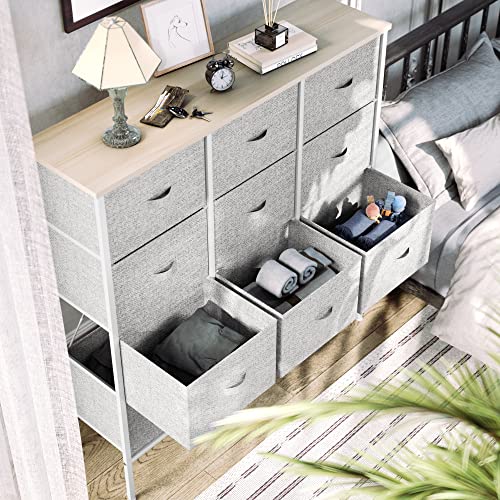YITAHOME 12 Dresser for Bedroom + YITAHOME Fabric Dresser for Bedroom (8 Drawers)